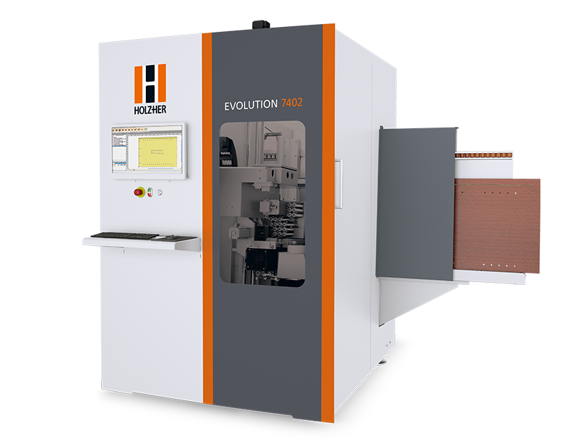 Centrul de găurire și frezare CNC HOLZ-HER Evolution 7402 PinJet